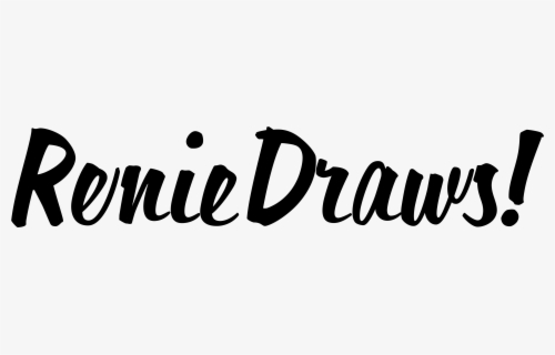 Renie Draws - Calligraphy , Free Transparent Clipart - ClipartKey