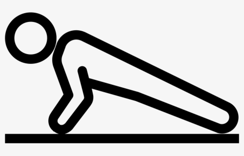 Clip Art Push Up Silhouette - Stickman Doing Sit Ups , Free Transparent ...