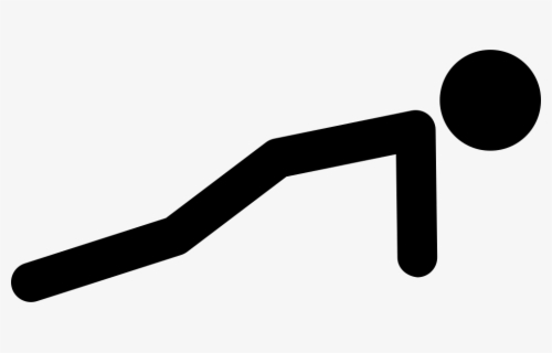 Clip Art Push Up Silhouette - Stickman Doing Sit Ups , Free Transparent ...