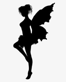 60766 - Small Fairy Silhouette , Free Transparent Clipart - ClipartKey