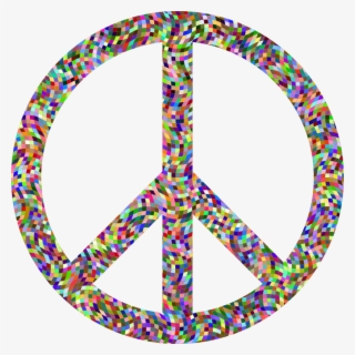 Download Clipart Prismatic Confetti Peace Sign Clipart - Peace ...