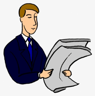 Man Reading Newspaper Clip Art 101 Clip Art - Man Reading News Paper ...