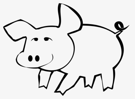 Pig Clipart Outline - Outline Of Pig , Free Transparent Clipart ...