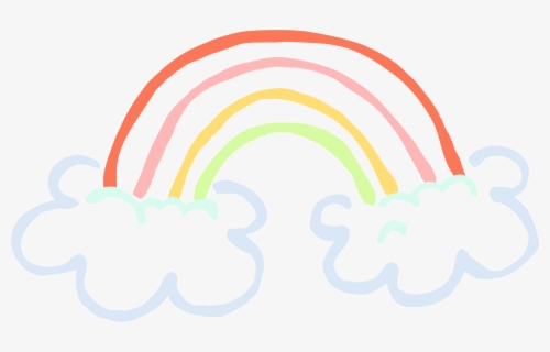 Pastel Rainbow Cloud Clipart , Free Transparent Clipart - ClipartKey