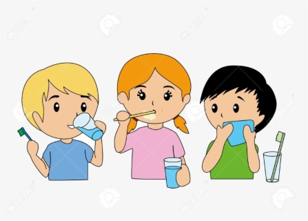 Brush Teeth Children Brushing Clipart Transparent Png - Preschool Tooth ...