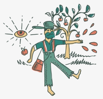 Free Johnny Appleseed Clip Art with No Background - ClipartKey