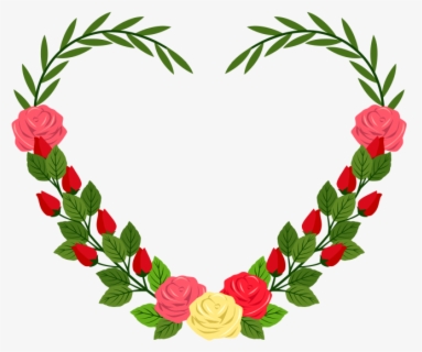 Clipart Love Wreath - Flowers Heart Png , Free Transparent Clipart ...