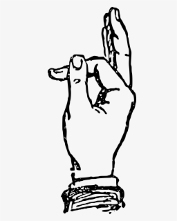 Transparent Sign Language Alphabet Clipart - F Hand Sign , Free ...