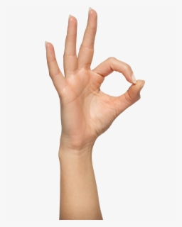 Clip Art Okay In Sign Language - Transparent Upside Down Ok Hand , Free ...