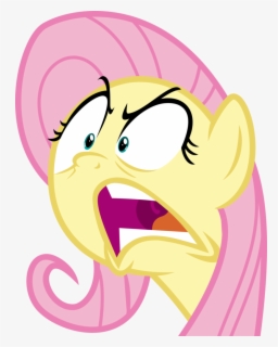 Transparent Mad Face Png - Angry Mlp Fluttershy Vector , Free ...