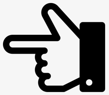 Transparent Left Handed Clipart - Point To Left Transparent , Free ...