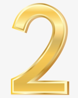 Free Png Download Gold Number Two Clipart Png Photo - Number Two In ...