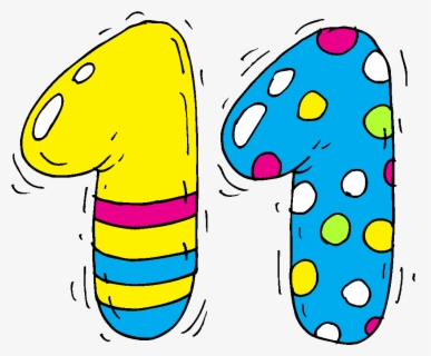 Download 11 Number Cartoon - ClipartKey
