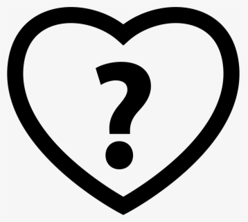 Heart With A Question Mark , Free Transparent Clipart - ClipartKey
