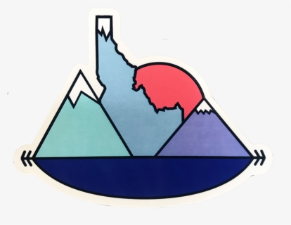 Idaho Sunset Sticker , Free Transparent Clipart - ClipartKey