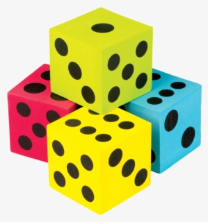 Dice Clipart Colorful - Large Dice , Free Transparent Clipart - ClipartKey