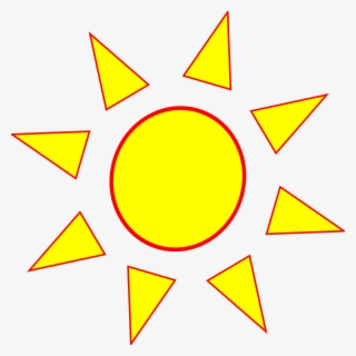 Sun Clipart Pdf - Sun Clip Art With Triangles , Free Transparent ...