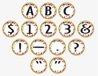 Confetti Classroom Letters , Free Transparent Clipart - ClipartKey