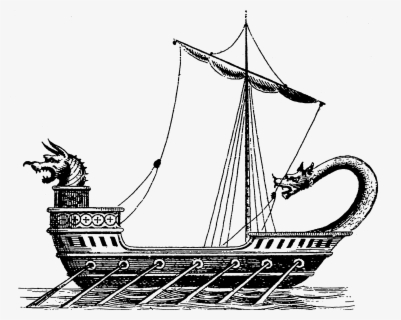 2403 Heraldic Ship Victorian Era Free Vintage Clip - Mast , Free ...