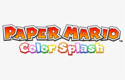Paper Mario Color Splash Logo Transparent , Free Transparent Clipart ...