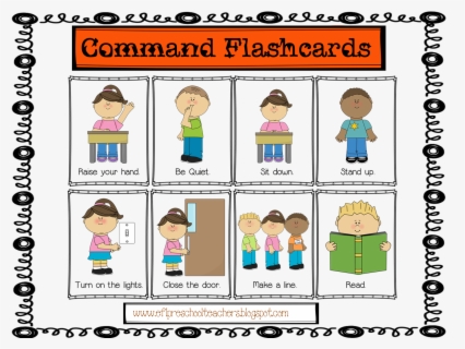 Classroom Commands Flashcards Pdf , Free Transparent Clipart - ClipartKey