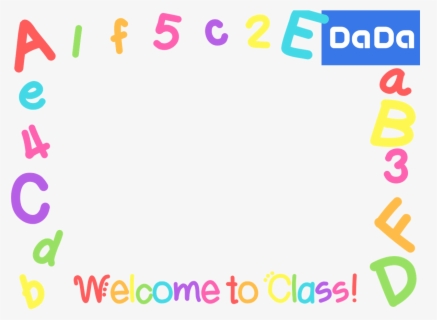 Transparent English Class Clipart - Borders For Manycam , Free ...