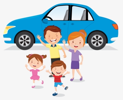Family Car Vectors Png , Png Download - Family Car Driving Clipart ...