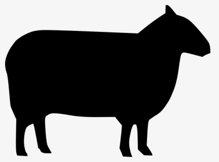 Transparent Ram Sheep Clipart - Sheep Silhouette Clip Art , Free ...