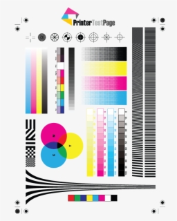 Printer Color Test Page Colouring To Funny Print Or - Black And White ...