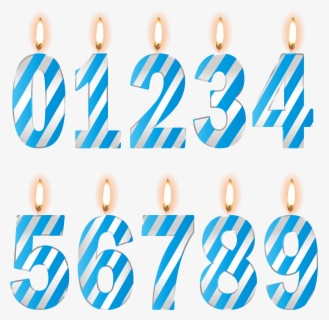 Numbers Birthday Candles Blue Clip Art Image Gallery , Free Transparent ...