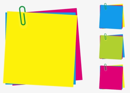 Free Post It Note Clip Art with No Background - ClipartKey