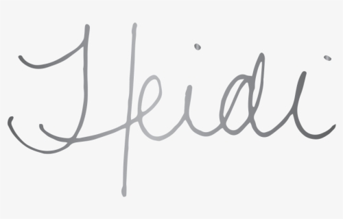 The Heidi - Calligraphy , Free Transparent Clipart - ClipartKey