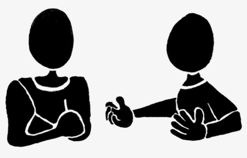 Conversation Clipart Two Person - Cartoon , Free Transparent Clipart ...