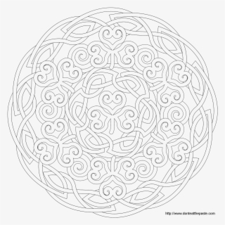 Celtic Mandala Coloring Pages - Mandala For Painting , Free Transparent ...