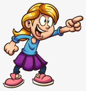 Big Pinterest - Girl Pointing Finger Clipart , Free Transparent Clipart ...