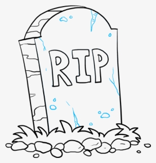 How To Draw Tombstone - Gravestone Drawing , Free Transparent Clipart ...