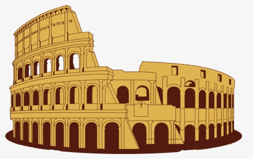 Colosseum - Rome Colosseum Cartoon , Free Transparent Clipart - ClipartKey