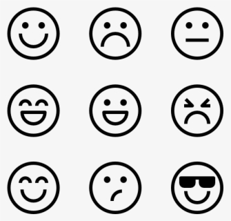 Download Clip Art Emotion Faces Images - Emotions Black And White Png ...