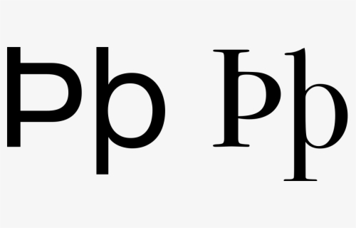 Thorn Letter , Free Transparent Clipart - ClipartKey