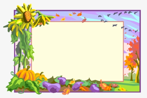 Fall Border X Free Autumn Clipart Backgrounds Harvest - Autumn Leaves ...