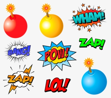 Transparent Pow Png - Transparent Background Superheroes Clipart , Free ...