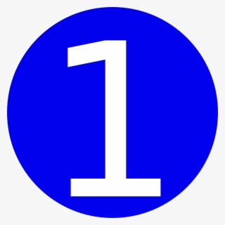 Blue Rounded With Number - Number 5 In Blue Circle , Free Transparent ...