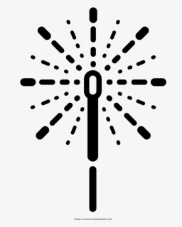 Sparkler Coloring Page - Sparkler , Free Transparent Clipart - ClipartKey