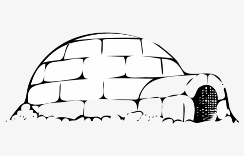 Snow House Clipart Black And White , Free Transparent Clipart - ClipartKey