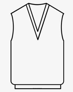 Sweater Vest Coloring Page - Dibujos De Camisa De Entrenamiento , Free ...
