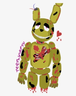 Transparent Fnaf Clipart - Fnaf Springtrap Fanart , Free Transparent ...