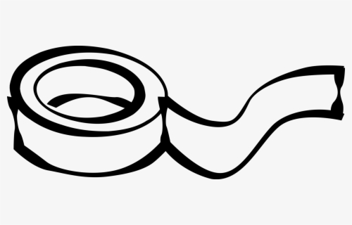 Vector Illustration Of Masking Tape Sticky Tape Used , Free Transparent ...