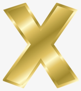 Angle,symmetry,gold - Gold Letter X Png , Free Transparent Clipart ...