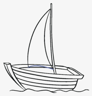 How To Draw Boat - Line Drawing Of Boat , Free Transparent Clipart ...