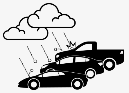 Transparent Hail Storm Clipart - Car Hail Damage Cartoon , Free ...